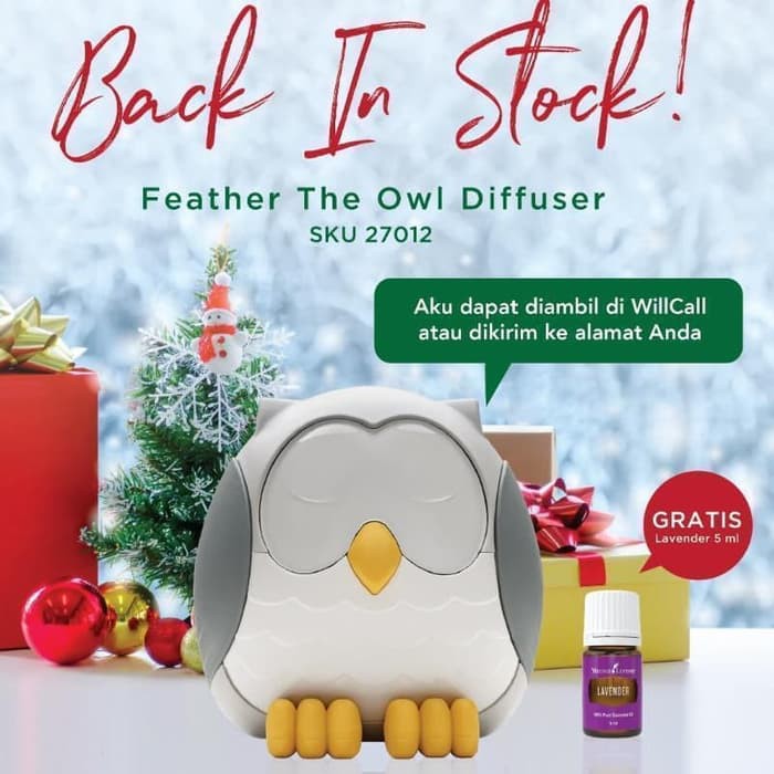 Jual DIFFUSER ULTRASONIC - FEATHER THE OWL | Shopee Indonesia