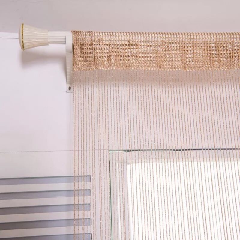 Jual Tirai benang gold / tirai pintu gold emas 2meter, tirai gliter ...