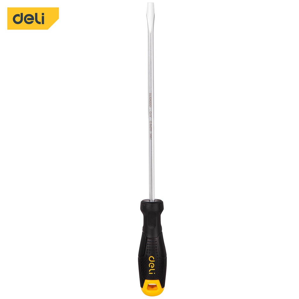 Jual Deli Phillips Screwdriver /Obeng Plus Minus PH2 6mmx200mm Perkakas ...
