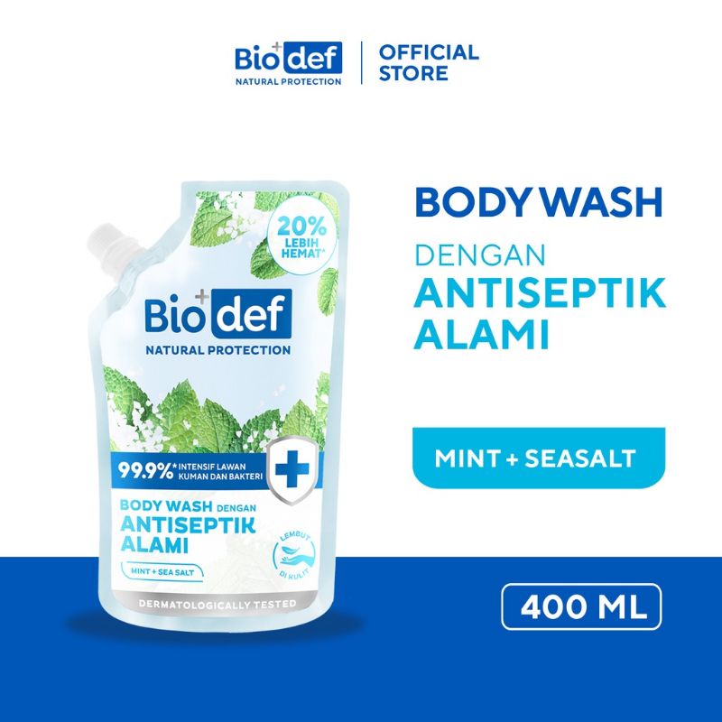 Jual Biodef Sabun Mandi Natural Protection Body Wash 400ml dengan ...