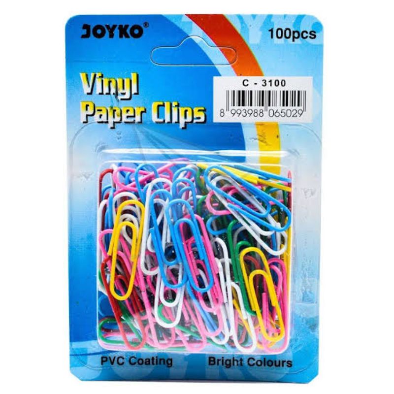 Jual Paper Clips Vinyl JOYKO C-3100 isi 100 pcs | Shopee Indonesia