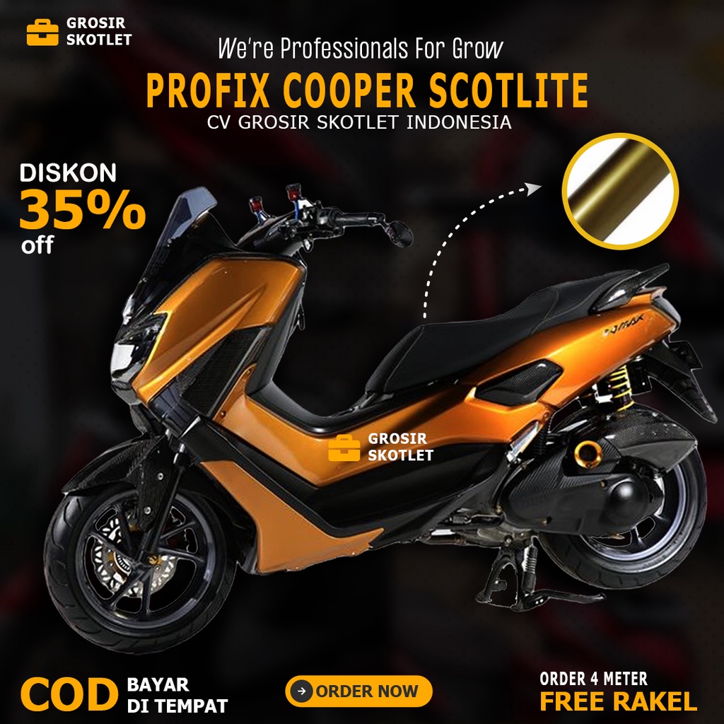 Jual ALL NEW FLASH SALE STIKER SKOTLET MOTOR KEREN SCOTLITE COOPER MERK ...