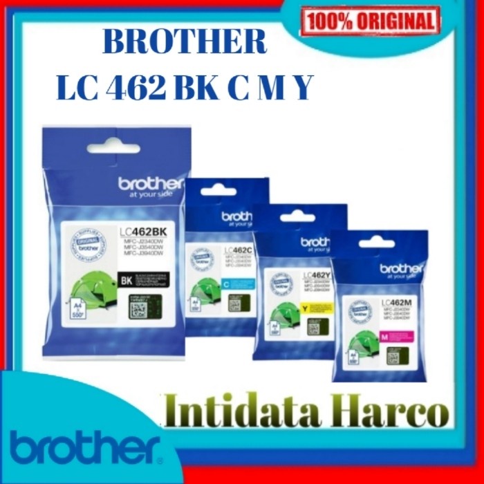 Jual CARTRIDGE BROTHER LC-462 BK C M Y LC 462 JAMIN ORIGINAL 100% LC462 ...