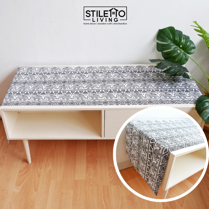 Jual Table runner - Gajah hitam (Taplak meja makan / Taplak meja ...