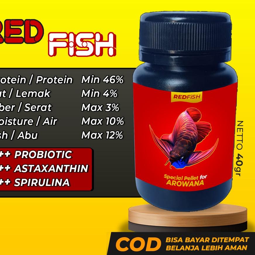 Jual Awal Bulan Pelet Ikan Arwana REDFISH Makanan Pakan Ikan Arwana ...