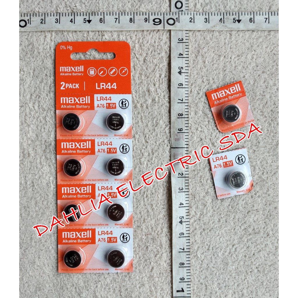 Jual BATERAI LR44 (A76) MAXELL | Shopee Indonesia