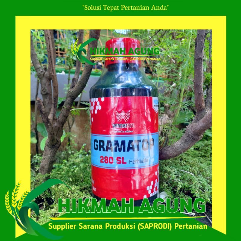Jual Obat Rumput / Herbisida GRAMATOP 280SL kemasan 1LITER | Shopee ...