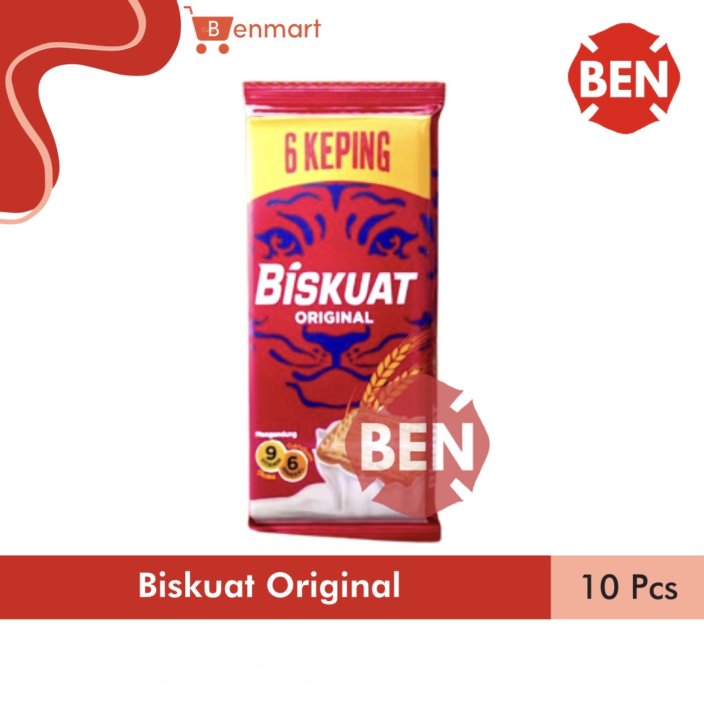 Jual Biskuat Original 1 Renceng 10 Bungkus Pcs - Biskuit 2000 Merah Pak ...
