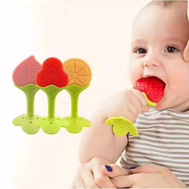 Jual BABY TEETHER BUAH GIGITAN BAYI MODEL BUAH BABY TOOTH TEETHER 1Pcs ...