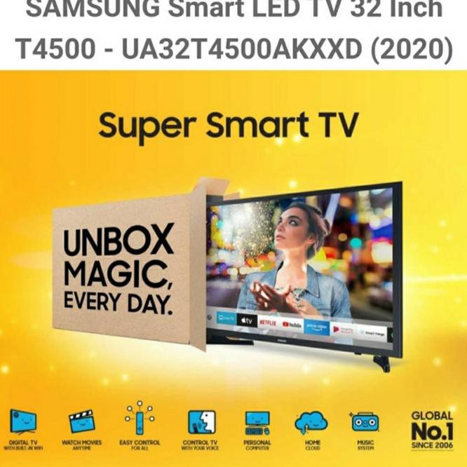 Jual New Led Tv 32 Inch Smart Tv Samsung 32T4500 Ua32T4500Akxxd Smart ...