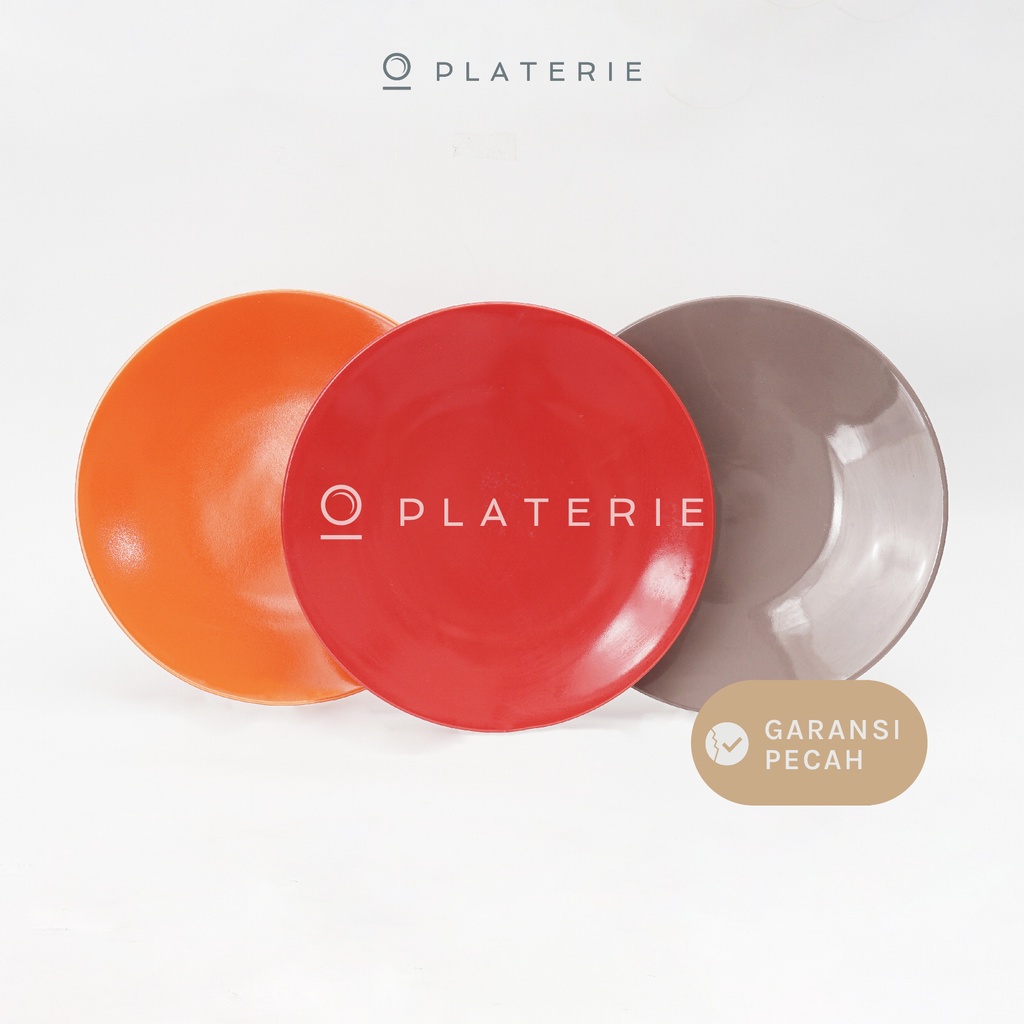 Jual PLATERIE Piring Keramik Dinner Plate 10,5 Inch/ 27cm Colorful ...