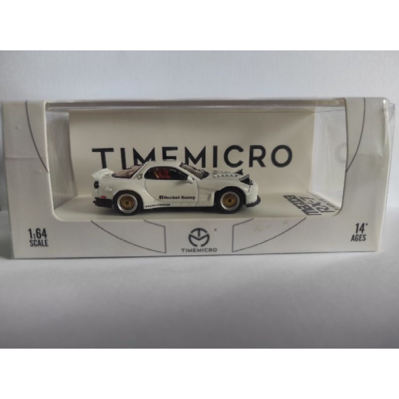Jual Timemicro Mazda RX7 Rocket Bunny White Time Model Time Micro ...
