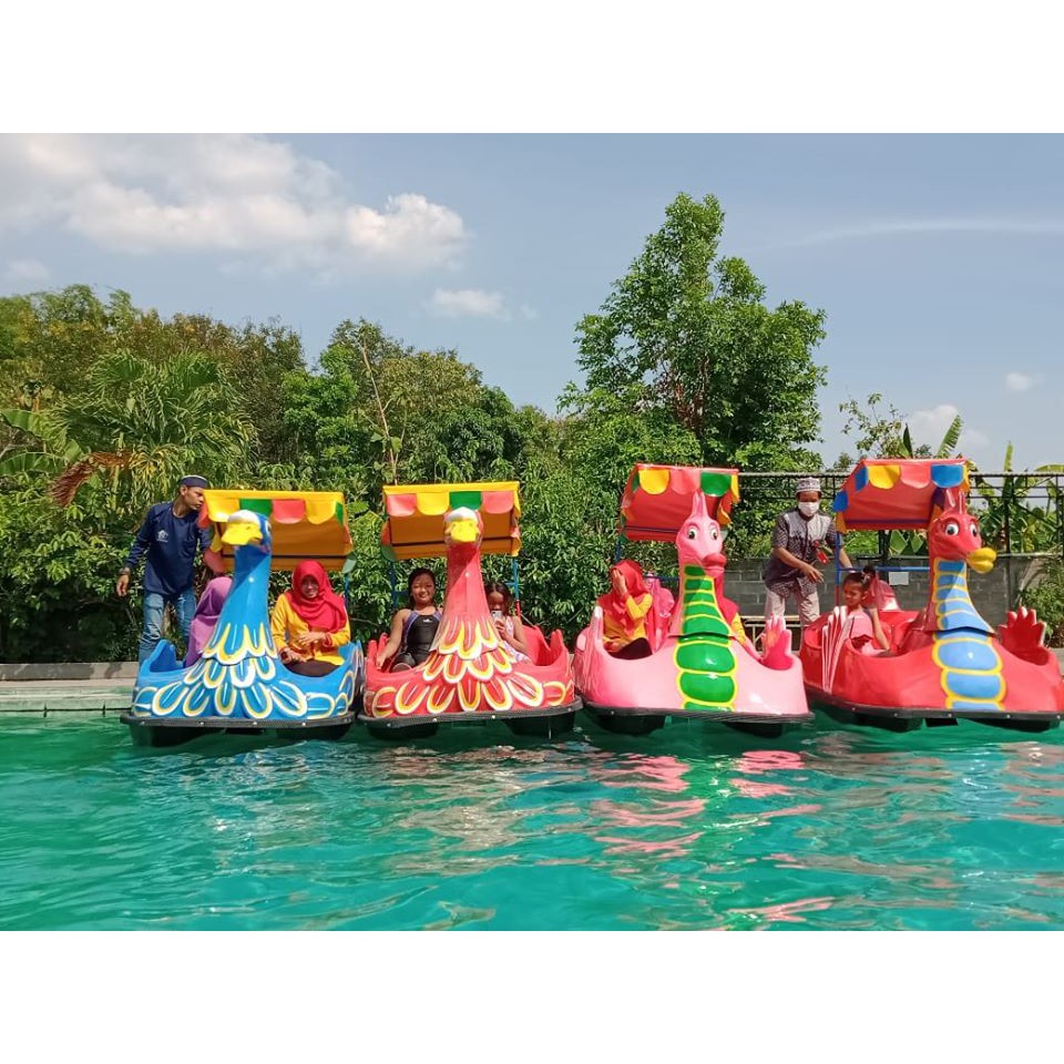 Jual wahana mainan air odong 2 bebek fiber lengkap Kanopi | Shopee ...