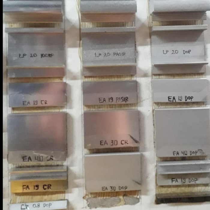 Jual List Frame Edging Aluminium EA 30 SILVER DOP CROME | Shopee Indonesia