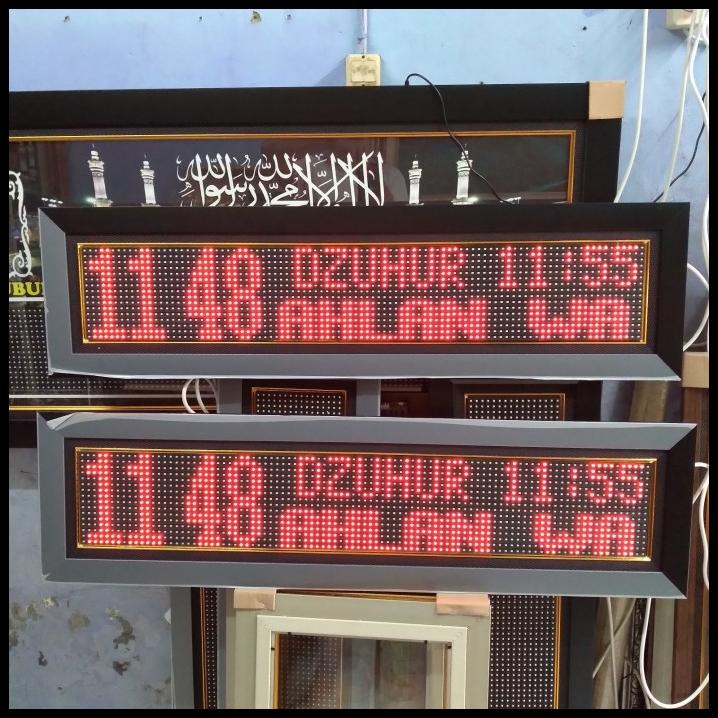 Jual Jam Digital Jadwal Sholat Masjid 30 Cmx110Cm jam masjid digital ...