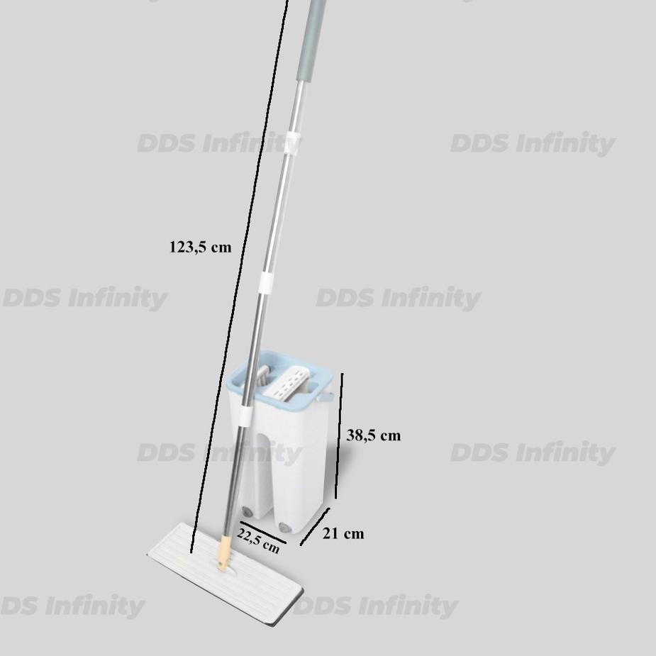 Jual New - Alat Pel Lantai Praktis Ultra Mop Flat Pengepel Otomatis 360 ...