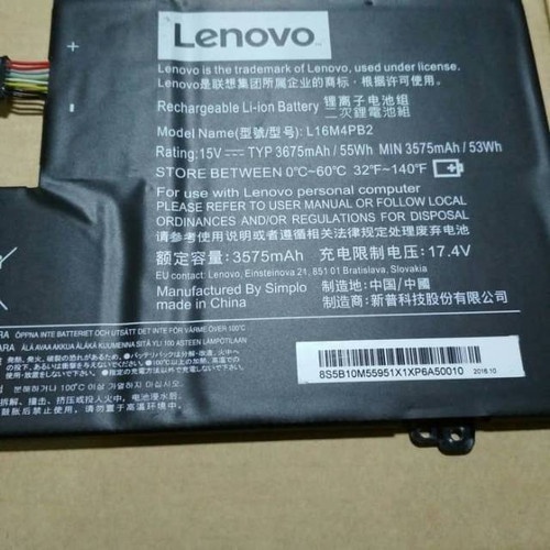 Jual LENOVO Battery Laptop IdeaPad 720S-14IKB V720-14 L16M4PB2 L16L4PB2 ...
