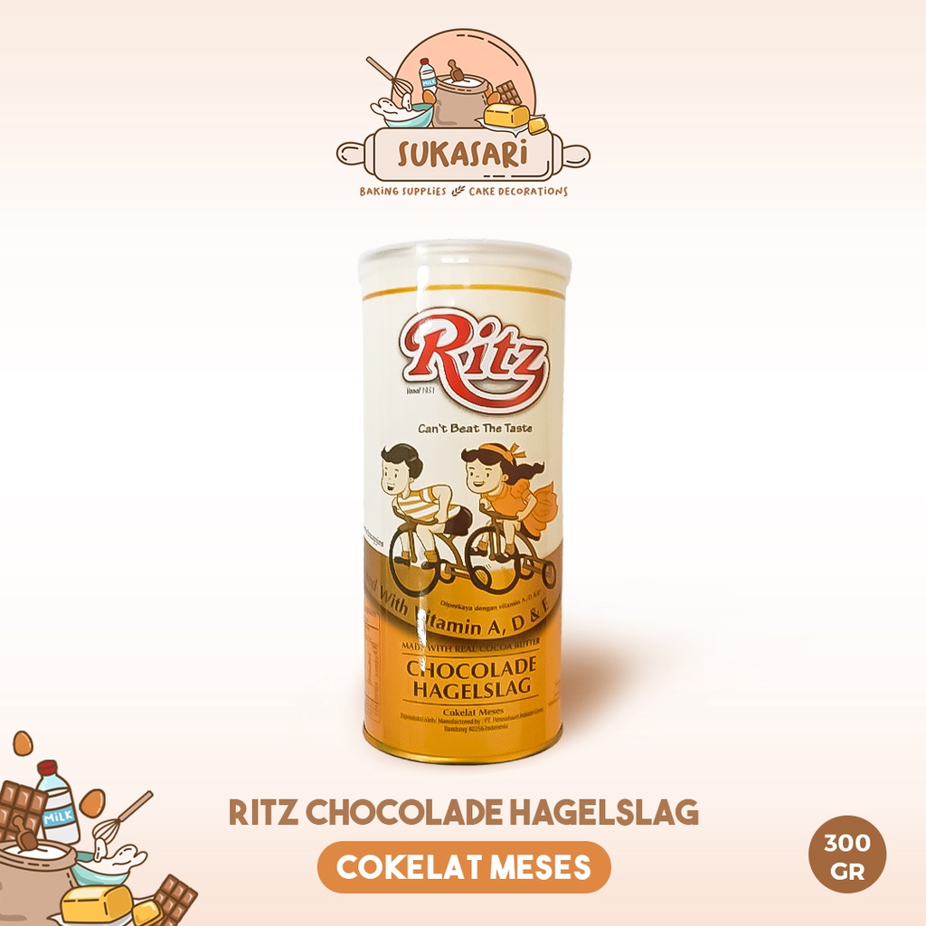 Jual Meses Coklat - Ritz - Kaleng - 300 gram - Chocolate Sprinkles ...