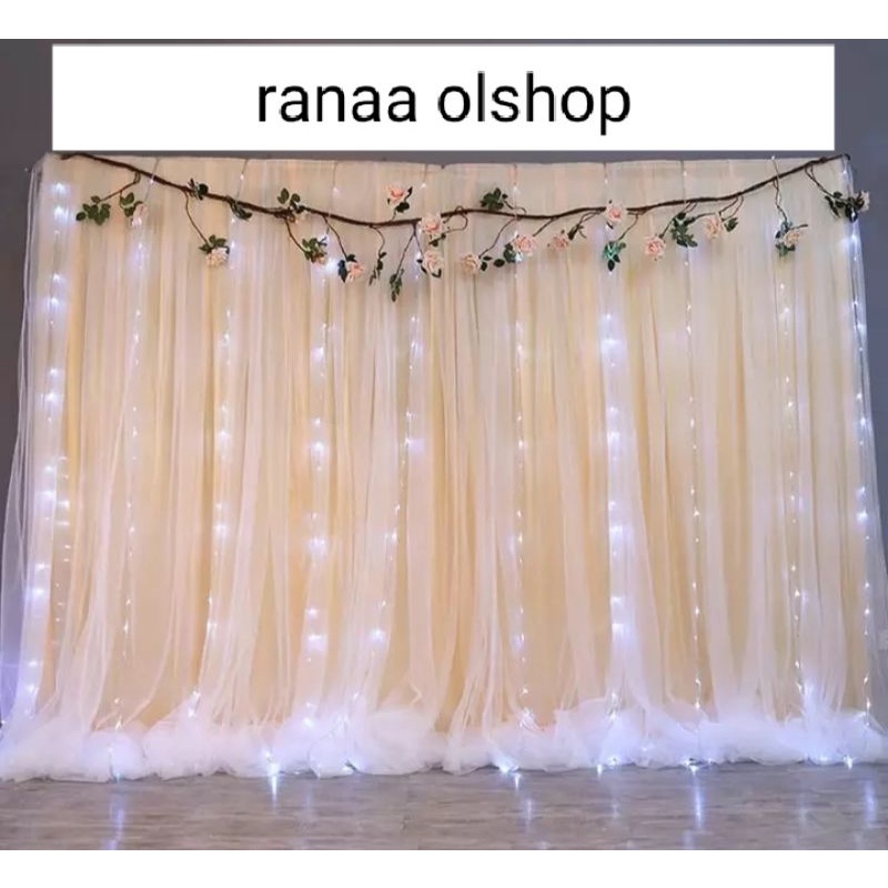 Jual backdrop lapis tile tinggi 1 METER background double layer untuk ...