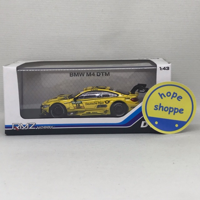 Jual RMZ Hobby BMW M4 DTM Diecast Super Car Skala 43 Mobil Balap Super ...