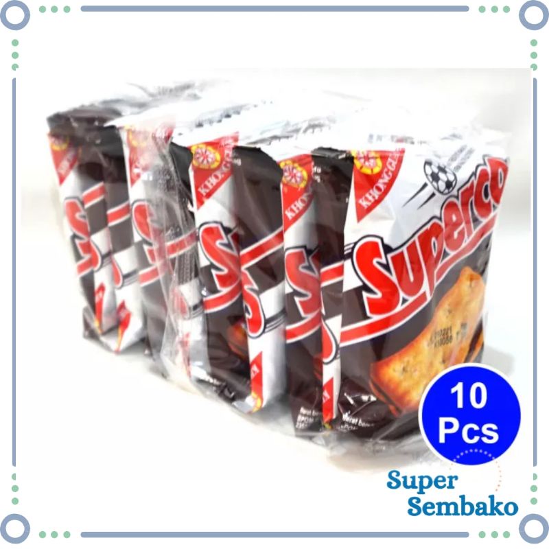 Jual SNACK WAFER BISKUIT KHONG / KONG GUAN SUPERCO COKLAT 24g RENCENG ...