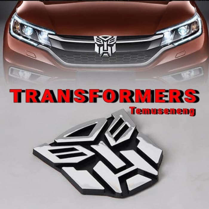 Jual Emblem Mobil Transformers Autobots Logo Chrome 8,5 X 8,5 Cm Stiker ...