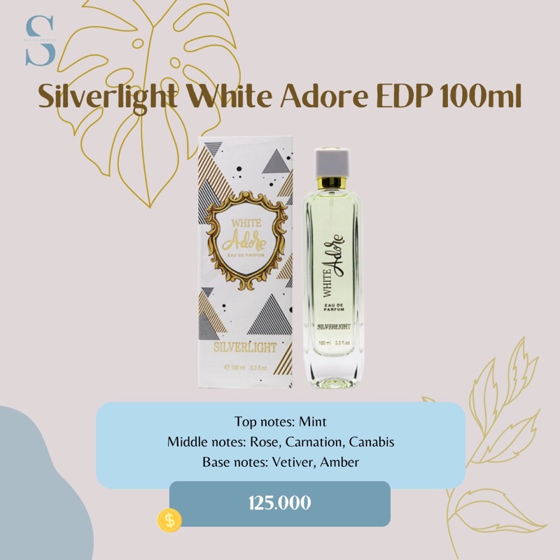 Jual Silverlight White Adore EDP 100ml | Shopee Indonesia