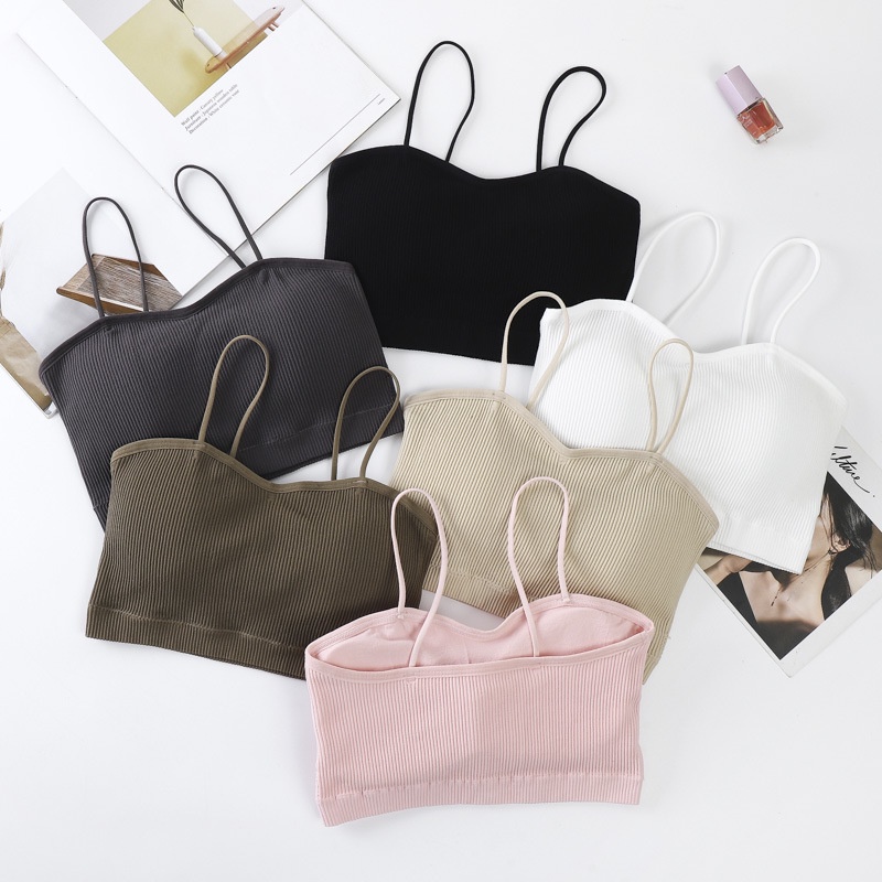 Jual TF Tank Top Bra Wanita Kemben Seamless Pakaian Dalam Wanita Crop ...