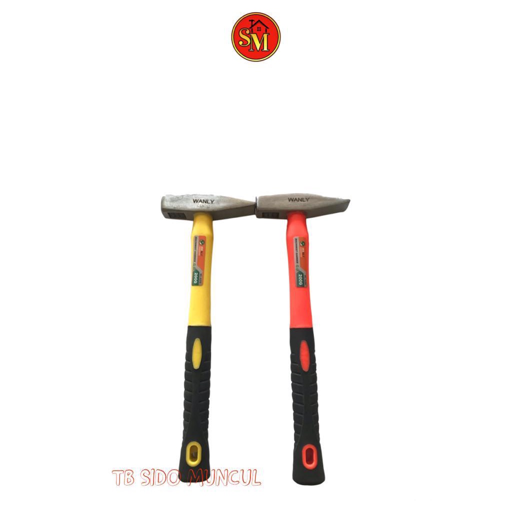 Jual Palu tukang / palu kaca 200gr gagang fiber wanly | Shopee Indonesia