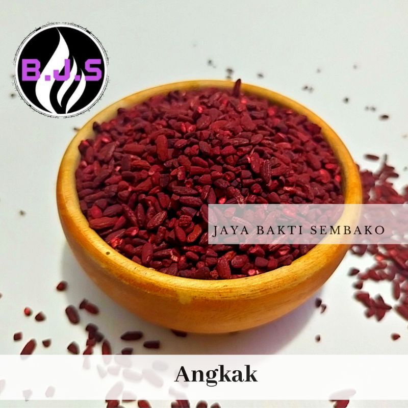 Jual angkak beras/angkak merah/biji angkak/red yeast rice 500 gram ...