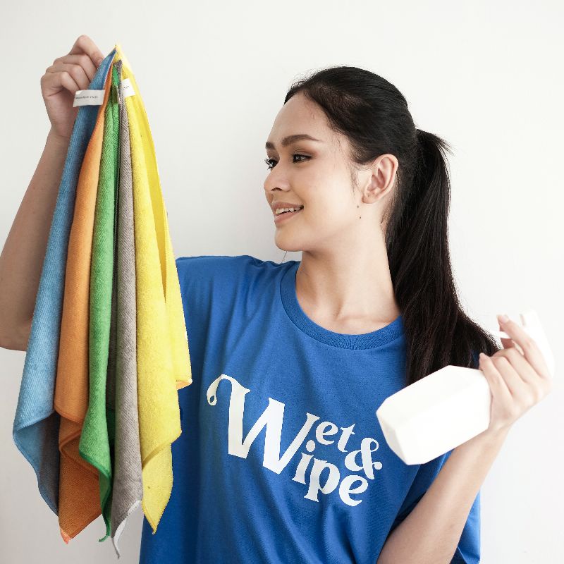 Jual LAP TERRY MICROFIBER 40X40 / LAP MICROFIBER 320 GSM | Shopee Indonesia