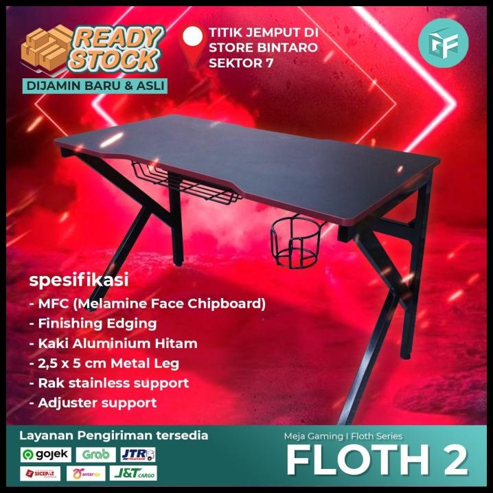 Jual Meja Gaming Meja Komputer Murah Floth 2 | Shopee Indonesia