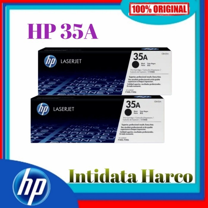 Jual CARTRIDGE TONER HP CB 435A ( 35A ) ORIGINAL 100% CB435 | Shopee ...