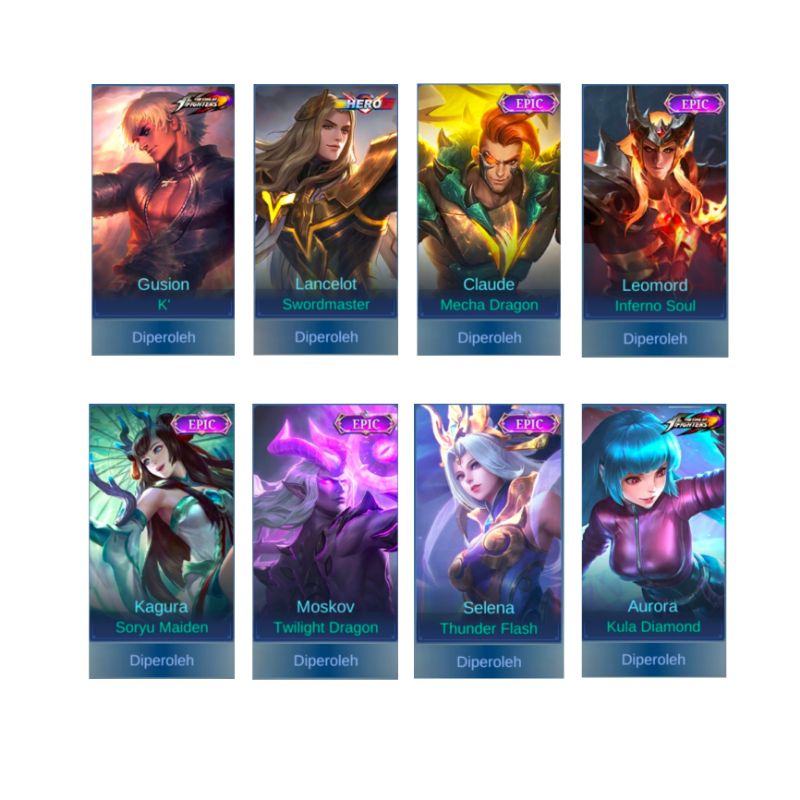 Jual AKUN MOBILE LEGENDS GG | Shopee Indonesia