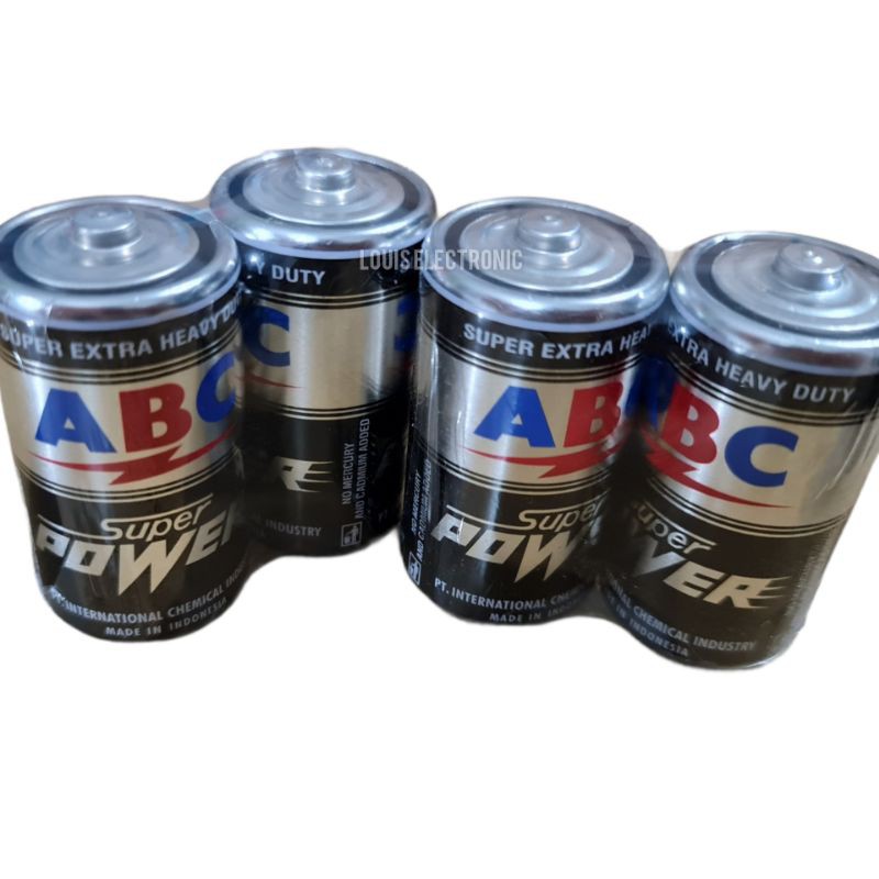 Jual Baterai Batre Battery ABC Super Power Size D Besar ( isi 1pcs ...