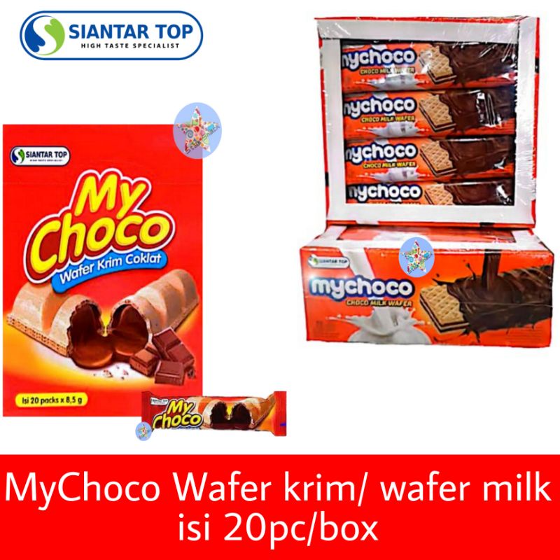 Jual STT My Choco Wafer Krim/ wafer milk isi 20 pc/kotak | Shopee Indonesia