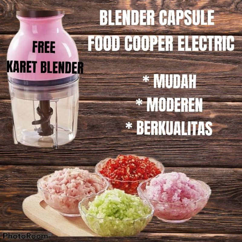 Jual BLENDER CAPSULE-BLENDER ELEKTRIK-FOOD COOPER ELEKTRIK | Shopee ...