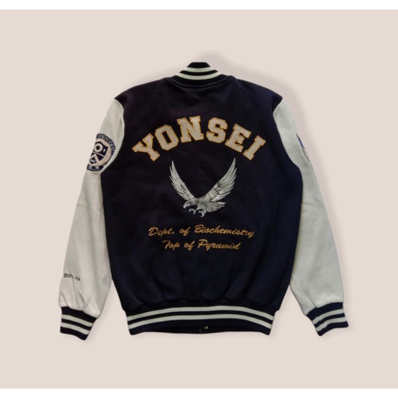 Jual THRIFT VARSITY JAKET UNIVERSITY YONSEI / JAKET VARSITY UNIVERSITY ...