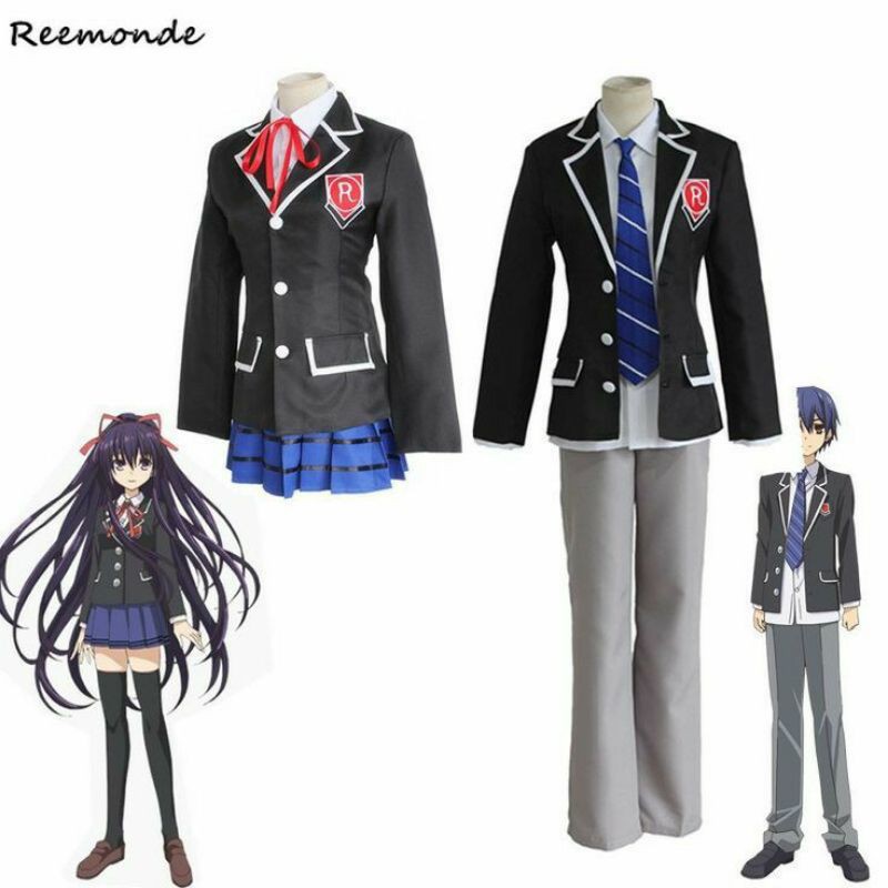 Jual Date A Live Itsuka Shido, Tokisaki Kurumi Seifuku/School Uniform ...