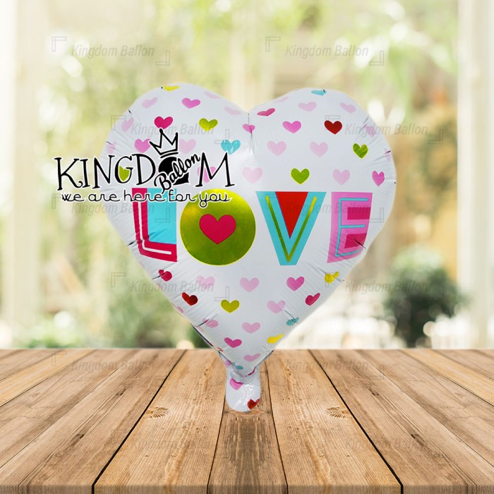 Jual Balon Foil Font Love Icon Love / Balon Love / Balon Motif Heart ...