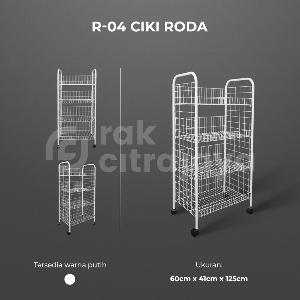Jual RAK CIKI SNACK JUMBO SERBAGUNA RODA SUSUN 4/5/6 | MARGO CIKI RODA ...