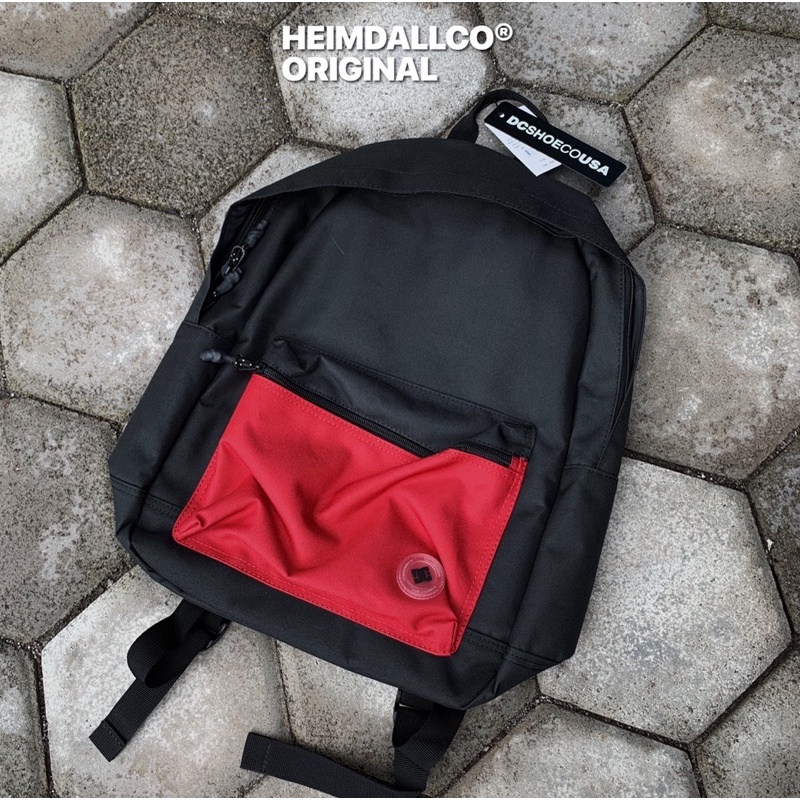 Jual DC SHOES NICKEL BACKPACK BLACK CHILLI RED ORIGINAL | Shopee Indonesia