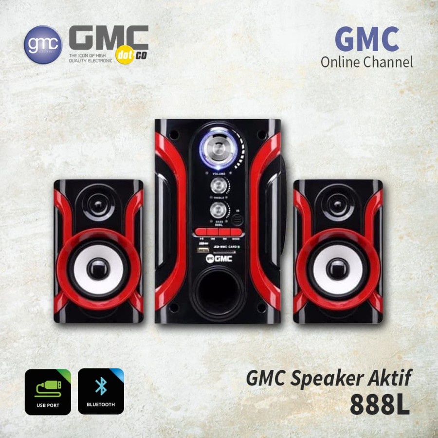 Jual SPEAKER MULTIMEDIA GMC 888L / 888 L - BLUETOOTH RADIO | Shopee ...
