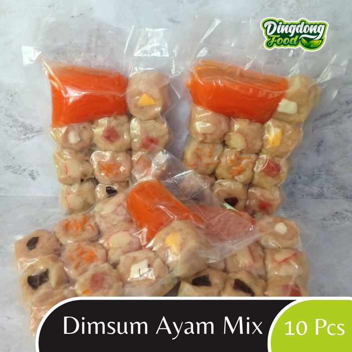 Jual Dimsum Ayam Frozen Kemasan Vakum Hommade Dingdong Food isi 10 ...