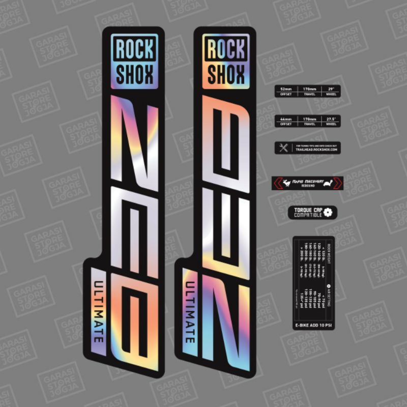 Jual Decal Stiker Fork Rockshox ZEB Hologram | Shopee Indonesia