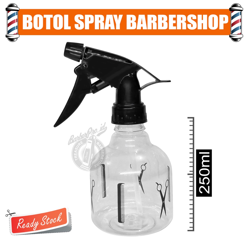 Jual BOTOL SEMPROTAN AIR 250ML BOTTLE WATER SPRAY BARBER PANGKAS SALON ...