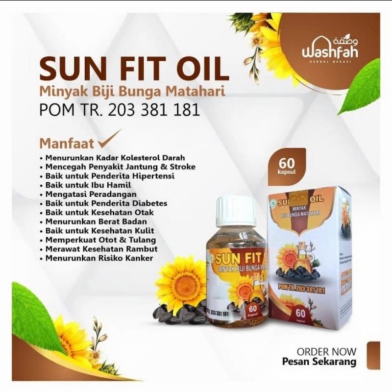 Jual Sun Fit Oil 60 Kapsul Washfah 60 Kapsul | Shopee Indonesia