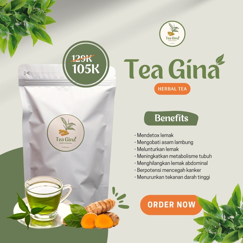 Jual TEA GINA - teh herbal (jamu modern) | Shopee Indonesia