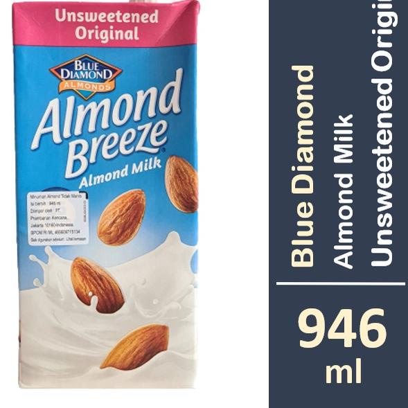 Jual Menarik ⁂ Blue Diamond Almond Breeze Milk / Susu Almond 946 ml - Unsweetened Ori$ | Shopee ...