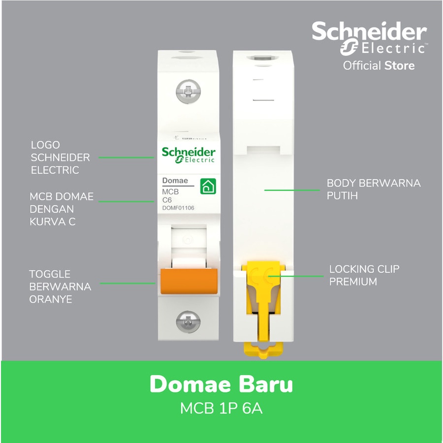 Jual Bundle Schneider Electric MCB DOMAE 10A(3pcs) | Shopee Indonesia